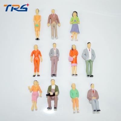 Китай 1:25 ABS plastic scale train building painted peopleModel Train Passenger figures for model building materials продается