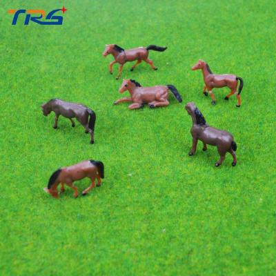 Китай 1:87 scale ABS plastic Farm Animals brown model Horses for model building продается