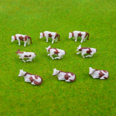 Китай 1:87 scale ABS plastic Model painted cow for model building 20mm продается