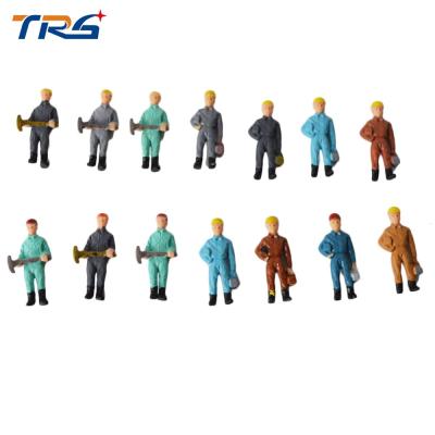Китай 1:87 scale model painted ABS painted railway worker 22mm for architectural model figure or hobby toy продается