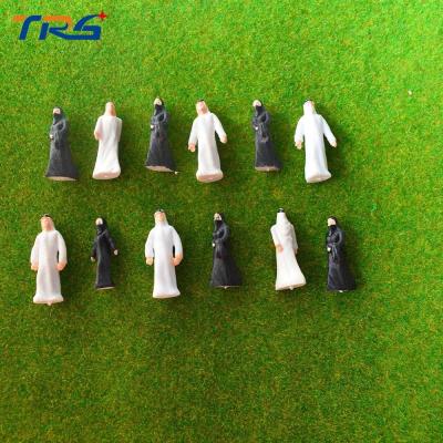 Китай 1:75 scale Arab black and white figure 3.6cm for architectural model making train layout продается