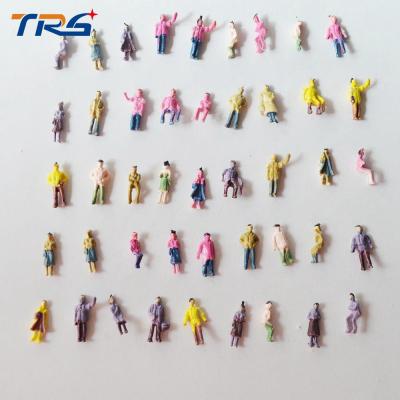 Китай 1/200 scale model train layout street passengers painted figures 0.9cm for model Architectural material продается