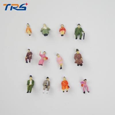 Китай 1:87 all seated ABS plastic model railway people 1.3cm for scenery model making or model building продается