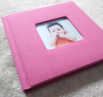 Cina L'angolo rotondo colorato del panno ha coperto l'album di foto 14x10 di nozze creativo in vendita