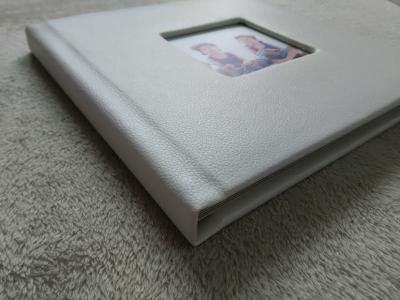 Cina Album di foto professionali classici del cuoio bianco 8x6 per nozze in vendita