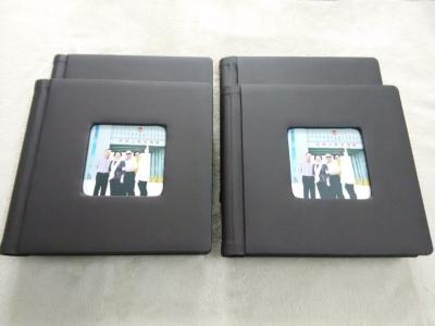 Cina Album di cuoio unico d'annata 11x14 del supporto di vampata di abitudine di Brown per il partito in vendita