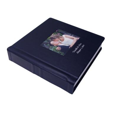 Cina Il nero del paesaggio dell'album 8x6 del supporto di vampata di abitudine della bella laminazione nera lucentezza/del cuoio in vendita