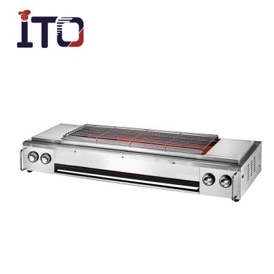 China Easily Assembled CS-03 Stainless Steel Gas BBQ Smokeless Grill With Fan en venta