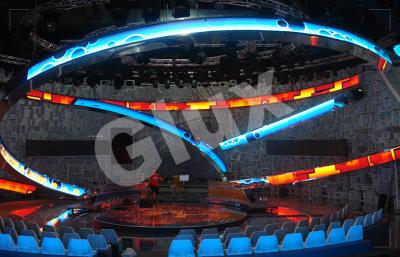 Cina Schermo/tabelloni per le affissioni curvi dell'interno del pixel 8mm LED di pubblicità FCC TUV del CE da 90 gradi in vendita