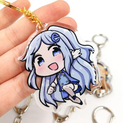 Cina Custom Low MOQ Clear Epoxy Resin Glitter Cartoon Make Own Design Anime Boys Acrylic Charms for Gift in vendita