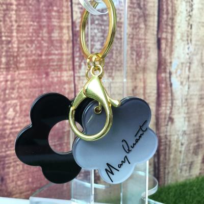 Cina Factory Cheap Custom Anime Cartoon Transparent Epoxy Resin Glitter Acrylic Charms Key chains in vendita