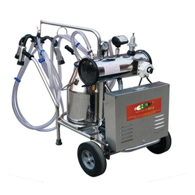 Chine machine à traire de vache à échelle réduite du seau 25L avec la pompe à vide 50Kpa à vendre