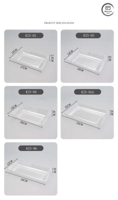 Transparent Disposable Fruit and Vegetable Tray Flat Bottom Plastic Packaging