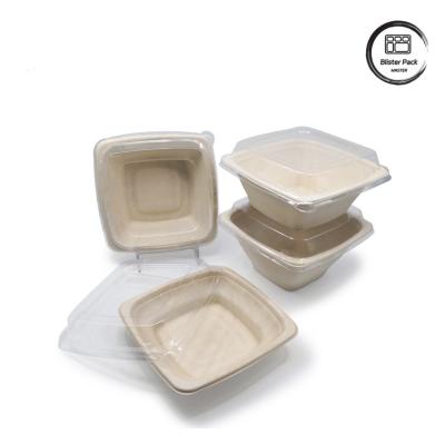 Chine 9 pouces Biodégradable Clamshell Containers à emporter Eco-friendly Stockage alimentaire jetable à vendre