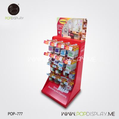 China Recyclable Material New Comfortable Design Sticking Hook Counter Display With Hooks For Home Use zu verkaufen