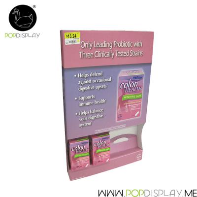 China Recyclable Material Advertising Corrugated Cardboard Wing Display Stand en venta