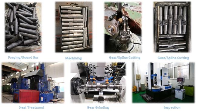 CNC Machined Transmission Gear Shaft For Automotive Industry With Quenching Heat Treatment 1