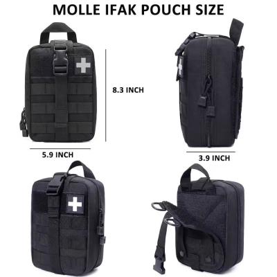 Chine 74 pièces de mise à niveau tactique Molle Ifak Trauma trousse de premiers soins sac à main déchiré Remplir les fournitures pour la survie Camping Randonnée Tra à vendre