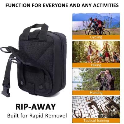 Chine 74 pièces de mise à niveau tactique Molle Ifak Trauma trousse de premiers soins sac à main déchiré Remplir les fournitures pour la survie Camping Randonnée Tra à vendre