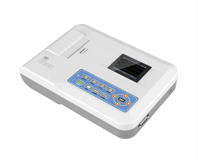 Portable Electrocardiograph side view