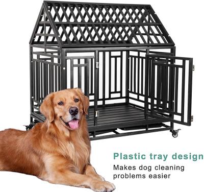 China Amerikanisches Metallhundezwinger im Freien/großer Hundekäfig im Freien, Plastikoberflächenbehandlung zu verkaufen