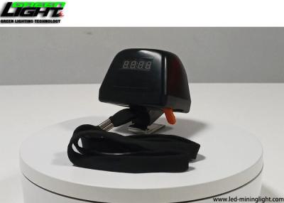 중국 Kl4.5lm 디지털 LED 광부들 캡 램프 1.3 와트 타임즈 지 / 배터리 상태와 8000 럭스는 전시합니다 판매용