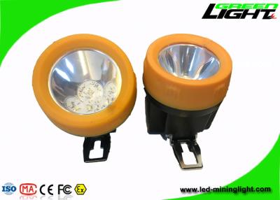 中国 10000lux USBの充電器との再充電可能な導かれた採鉱の帽子ランプ3.8Ah電池容量 販売のため