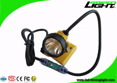 China 10.4Ah IP68 Mining Cap Lights 25000 Lux Minig Corded Cable With Low Power Warning for sale