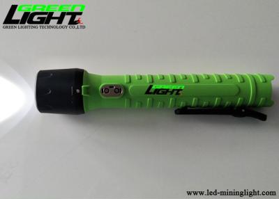 China Wasserdichter wieder aufladbarer geführter Taschenlampen-Bergmann Security Green Color 12000LUX zu verkaufen