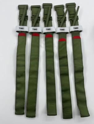 中国 大人の使用のための在庫の速い船のホックおよびループ軍の緑の止血帯 販売のため