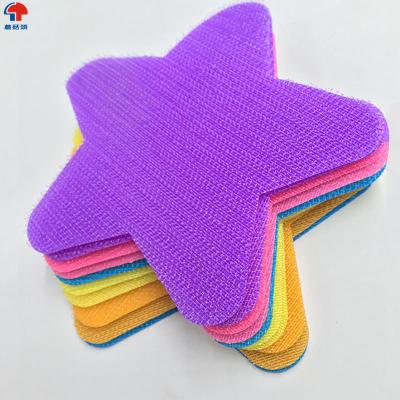 China Nylon hook and loop circle 4 and 5 inch classroom carpet sit spots markers with 30 pcs per pack for sale