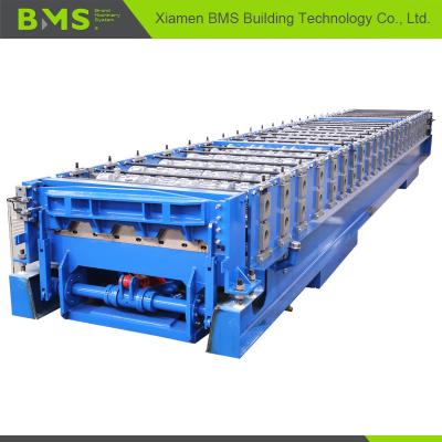 China Rolo de alumínio da plataforma de assoalho que forma fazendo a máquina com Decoiler manual/hidráulico à venda