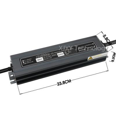 Cina IP67 Impermeabile LED Strip Light Alimentatore Light Box 12V 200W LED Driver in vendita