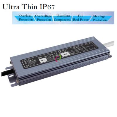 Cina L'alimentazione elettrica ultra sottile 100W 8.3A della luce di striscia di 12V LED impermeabilizza 50HZ/60HZ in vendita