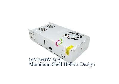 China Light Box IP20 LED Driver Light Strips Aluminium 60Hz 12V 30A 360W Power Supply for sale