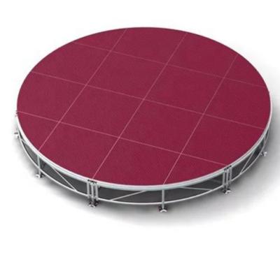Cina Piattaforma di alluminio piegante regolabile/piattaforma rotonda 750kg/Sqm della fase in vendita