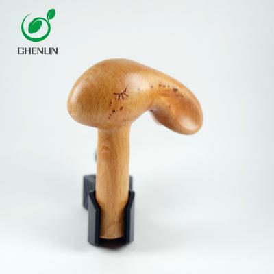 Cina Maniglia dell'ombrello scolpita mano unica impermeabile con il materiale di Ashtree del legno duro in vendita