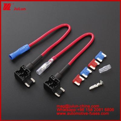 China ATS / Low Profile Mini/Micro2/Micro3 Fuse Holder Mini Low Profile  Add-a-Circuit Fuse Tap Bullet Connector Adapter Micro Inline Fuse Holder for sale