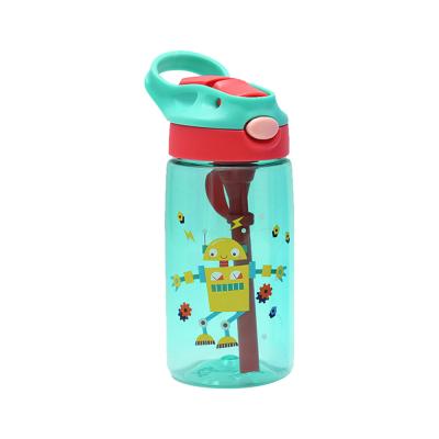 중국 실리콘 밀폐 플라스틱 빨대 컵 480ml 만화 플라스틱 컵 판매용