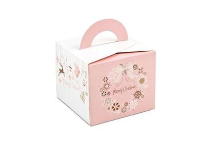 China Disposable Small Cake Bakery Box Customzied Size Eco Friendly With Handle for sale