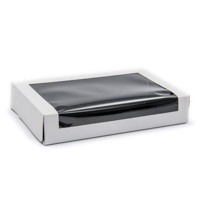 Chine Boîte à emporter à sushi de catégorie comestible de rectangle avec la fenêtre de PVC à vendre