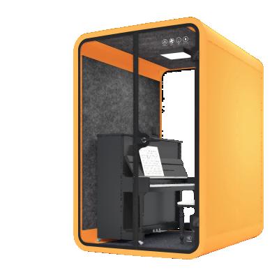 China Quick Disassembly Sound Proof Studio Booth Orange / Yellow / Blue Mobile Sound Booth for sale