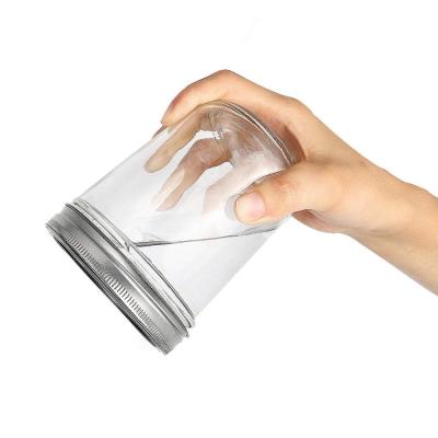 China o iogurte das garrafas do armazenamento do vidro da prova do escape 10oz 4 onças estofou Mason Jars Bulk à venda
