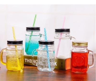 China O azul vermelho do ISO coloriu a boca 4.7pounds regular de Mason Jars With Handles 12.3in à venda