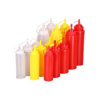 bouteille de assaisonnement en plastique du diamètre 8 once 24oz de 2in pour l'ODM de sauce salade