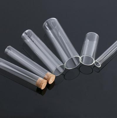 China O armazenamento alto do vidro de Borosilicate do GV engarrafa o tubo de ensaio inferior liso 1.2mm à venda