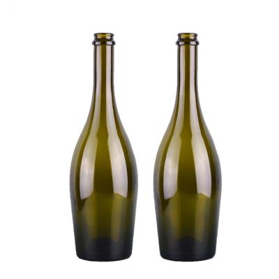 China Vinho verde antigo vazio de Champagne Shaped Glass Wine Bottle que empacota 750ml à venda