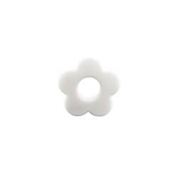 Chine Perle de dentition en silicone avec trous de fleurs 4,5 cm pour collier à mâcher avec attache-sucette bricolage à vendre