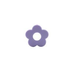 Chine Perle de dentition en silicone avec trous de fleurs 4,5 cm pour collier à mâcher avec attache-sucette bricolage à vendre