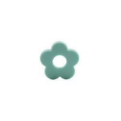 Chine Perle de dentition en silicone avec trous de fleurs 4,5 cm pour collier à mâcher avec attache-sucette bricolage à vendre